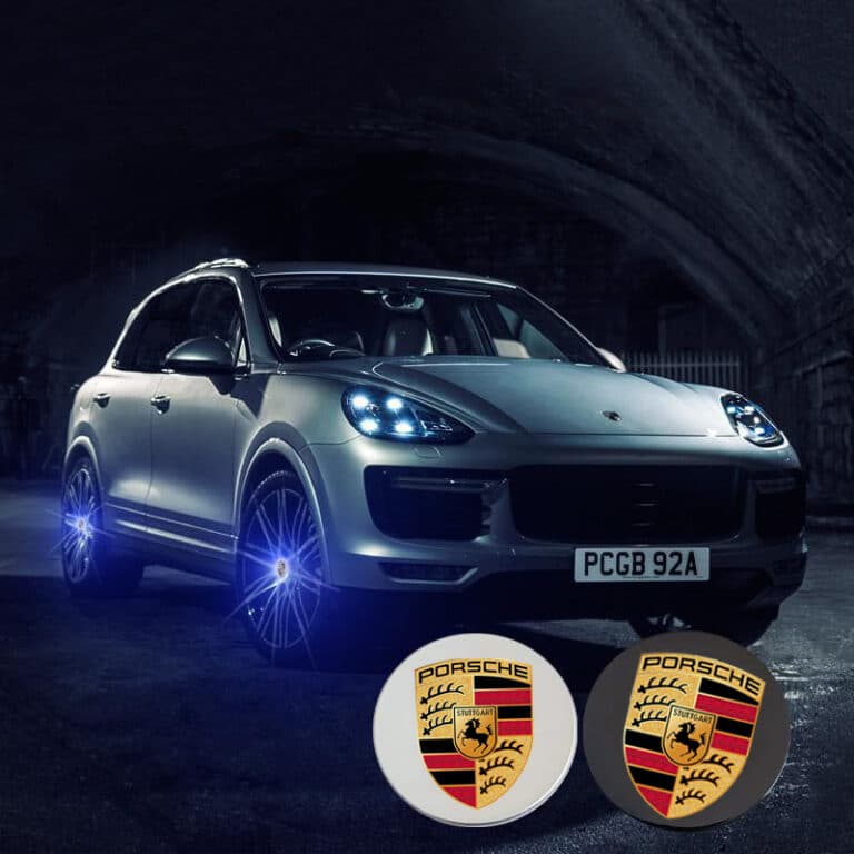 LED Porsche Floating Center Cap | Puddle Lights