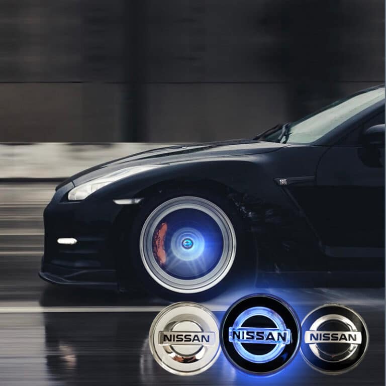 LED Nissan Floating Center Caps | Puddle Lights